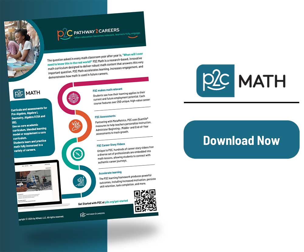 P2C Math Curriculum Connects Math to Careers - Pathway2Careers